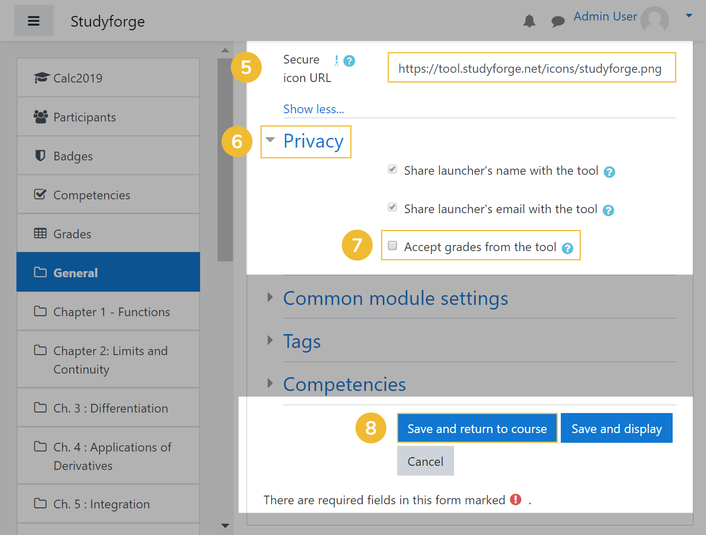 Moodle | Linking to StudyForge Content